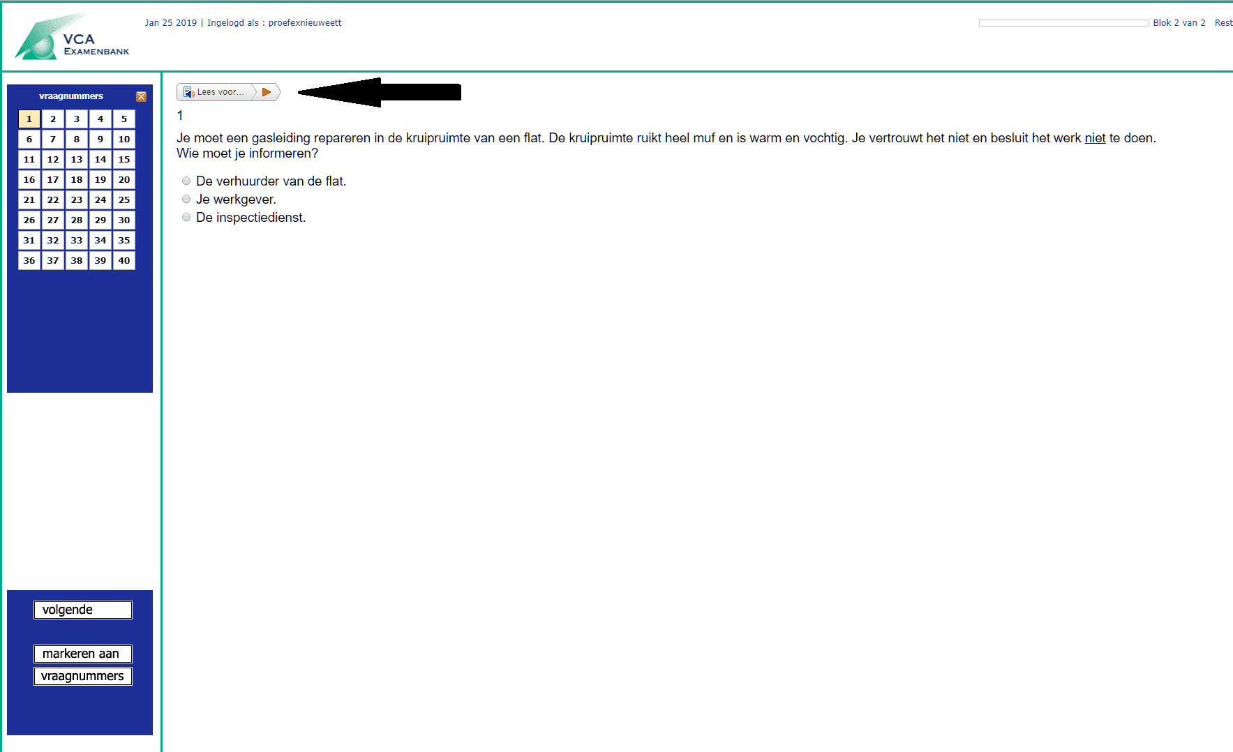 VCA cursus met voorleesexamen - In1keerVCA.nl